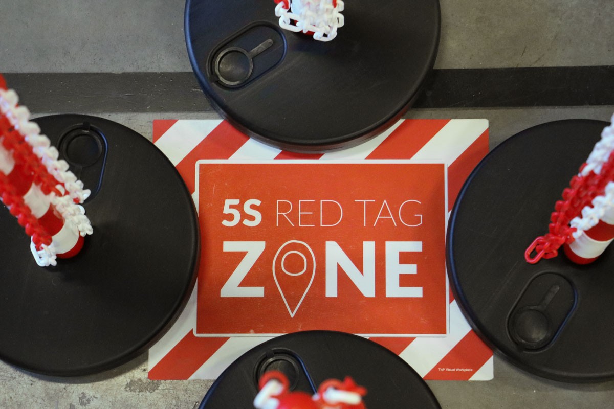 5S Red Tag Zone - set 4 (7m2) - Visual Workplace B.V.