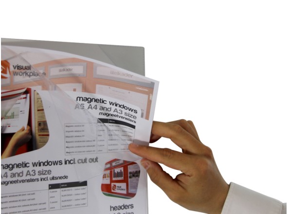 Magnetische insteekhoezen A4 - Visual Workplace B.V.