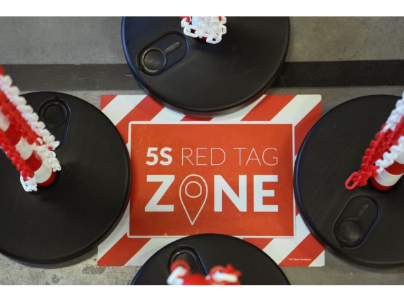 5S Red Tag Zone - set 4 (7m2) - Visual Workplace B.V.